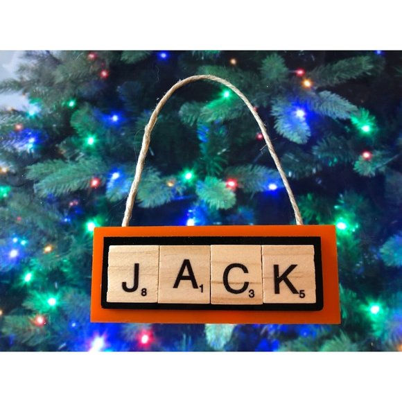 Holiday | Jack Skellington Nightmare Before Christmas Ornament Scrabble ...